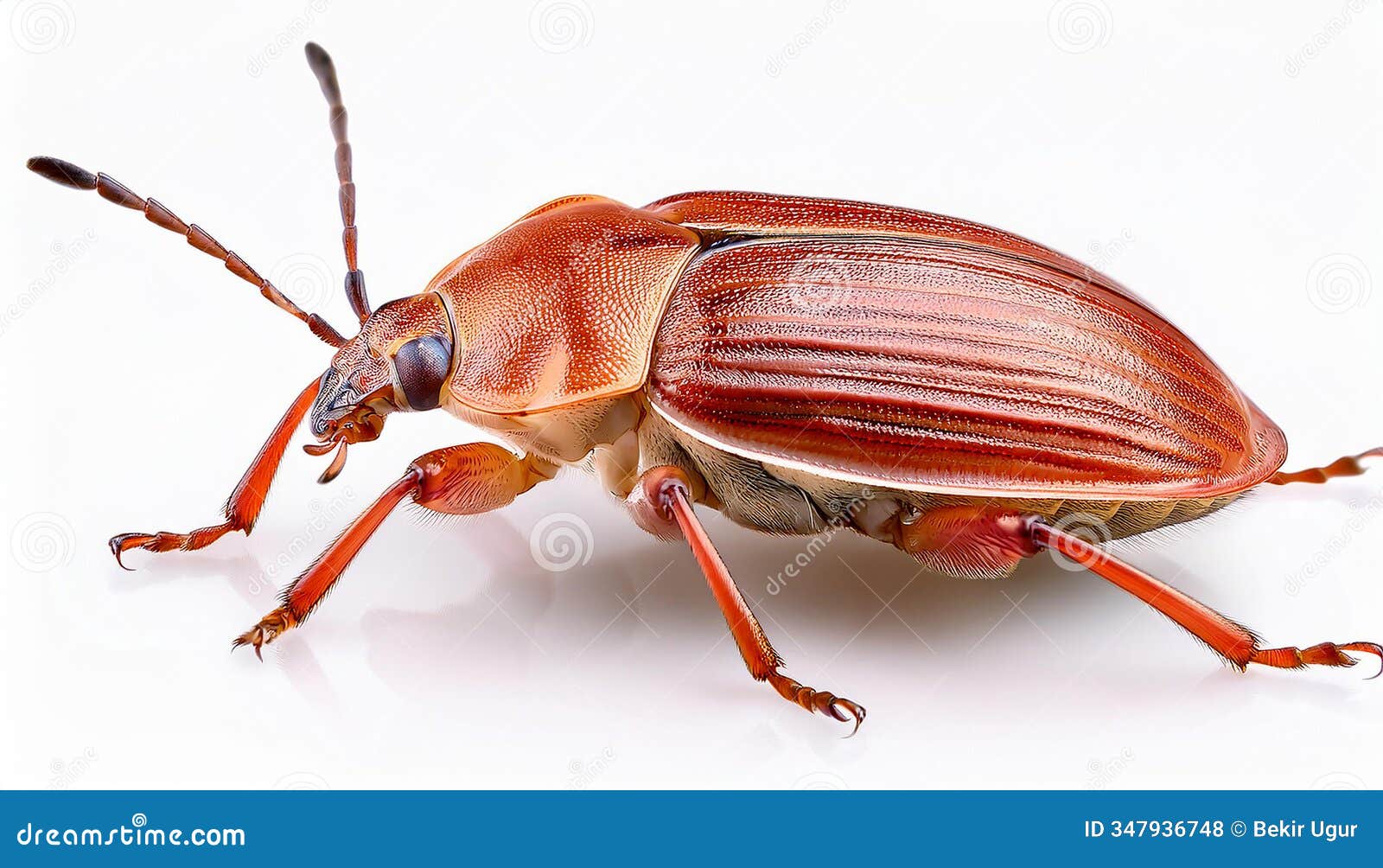August Bug, Isolated on a White Background Stock Illustration ...