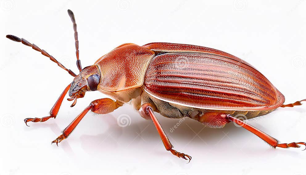 August Bug, Isolated on a White Background Stock Illustration ...