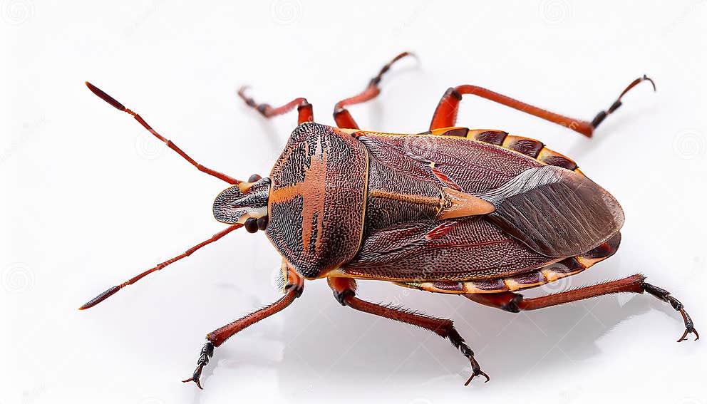 August Bug, Isolated on a White Background Stock Illustration ...