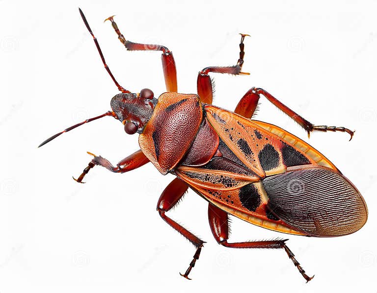 August Bug, Isolated on a White Background Stock Illustration ...