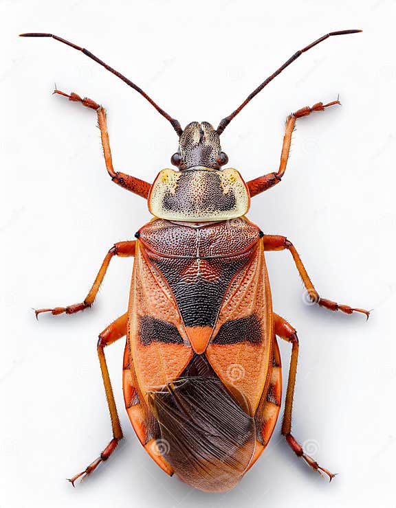 August Bug, Isolated on a White Background Stock Illustration ...