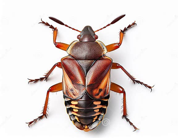 August Bug, Isolated on a White Background Stock Illustration ...