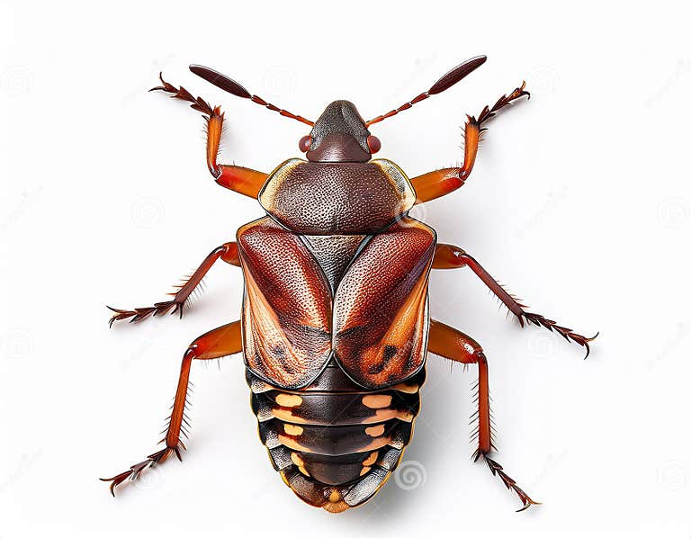August Bug, Isolated on a White Background Stock Illustration ...