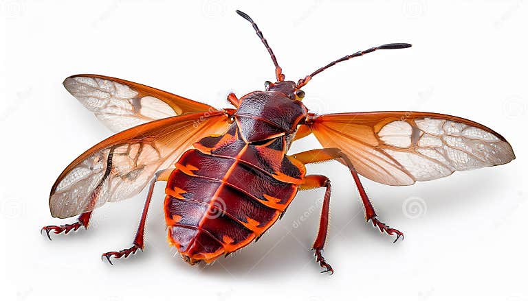 August Bug, Isolated on a White Background Stock Illustration ...