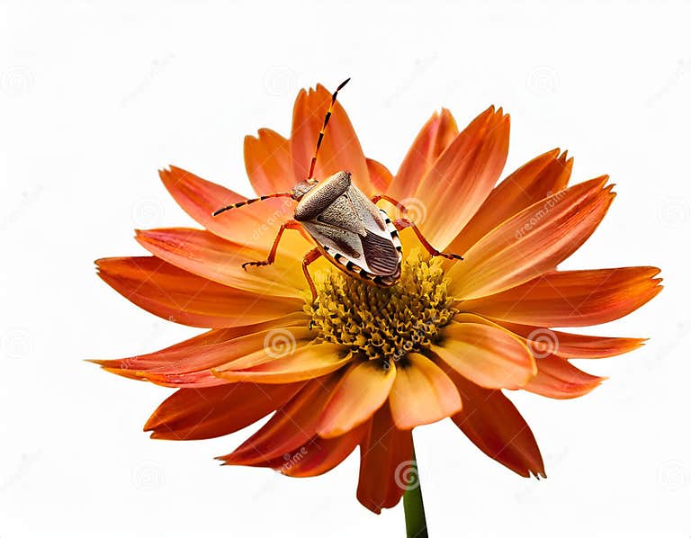 August Bug, Isolated on a White Background Stock Illustration ...