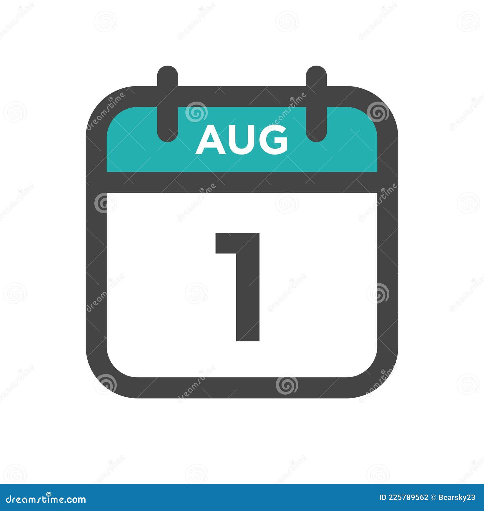 August 1 Calendar Day or Calender Date for Deadlines or Appointment ...