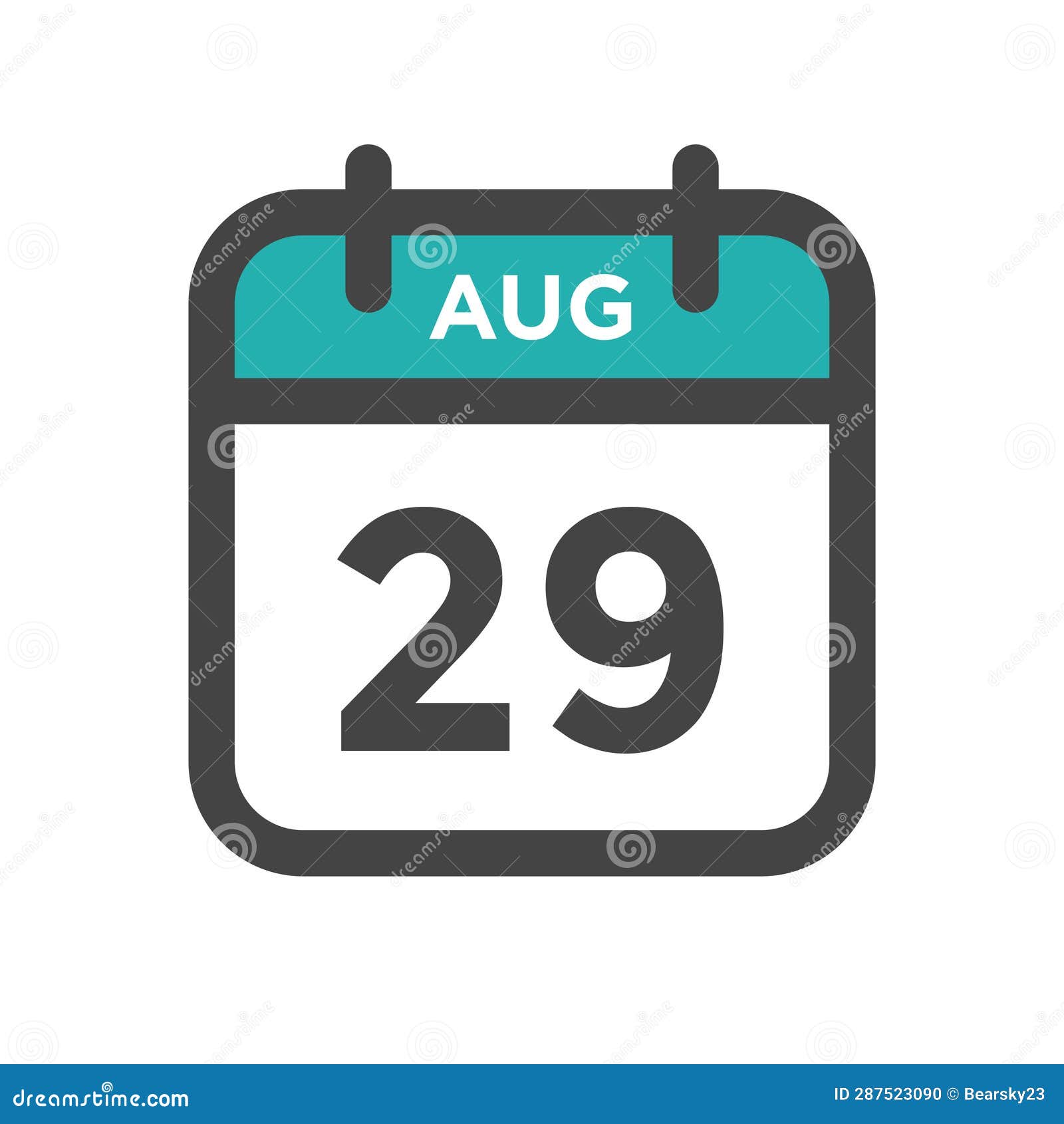 August 29 Calendar Day or Calender Date for Deadlines or Appointment ...