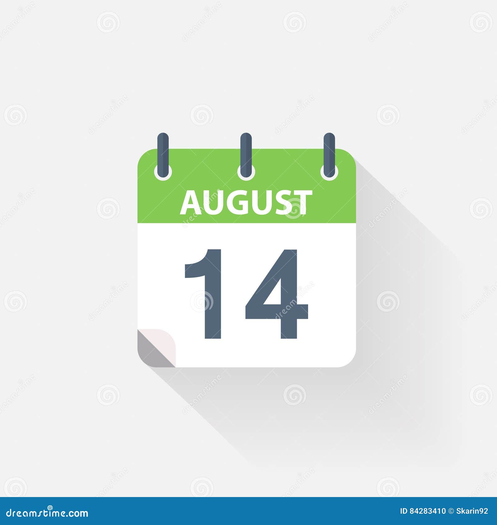 14 august calendar icon stock vector. Illustration of august - 84283410