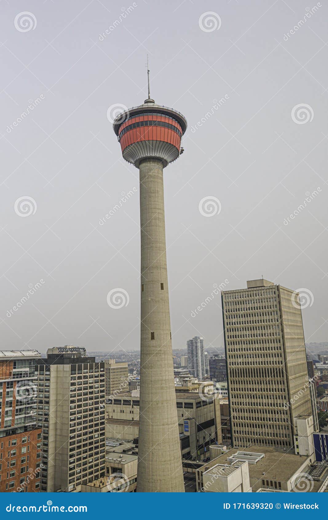 August 18 2018 - Calgary Alberta Canada - the Calgary Tower Editorial ...