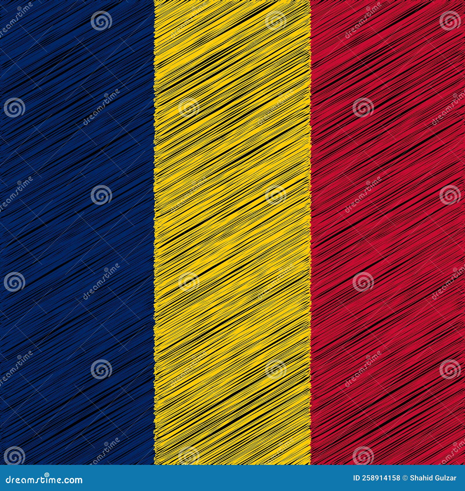 11 August Chad Independence Day Flag Design Stock Vector - Illustration ...