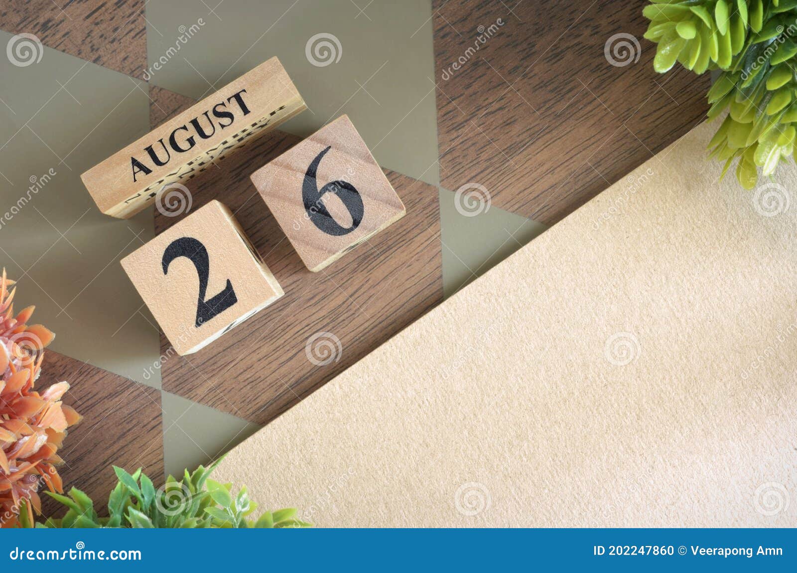 August 26, Date Design in Natural Concept. Stock Photo - Image of 2022 ...