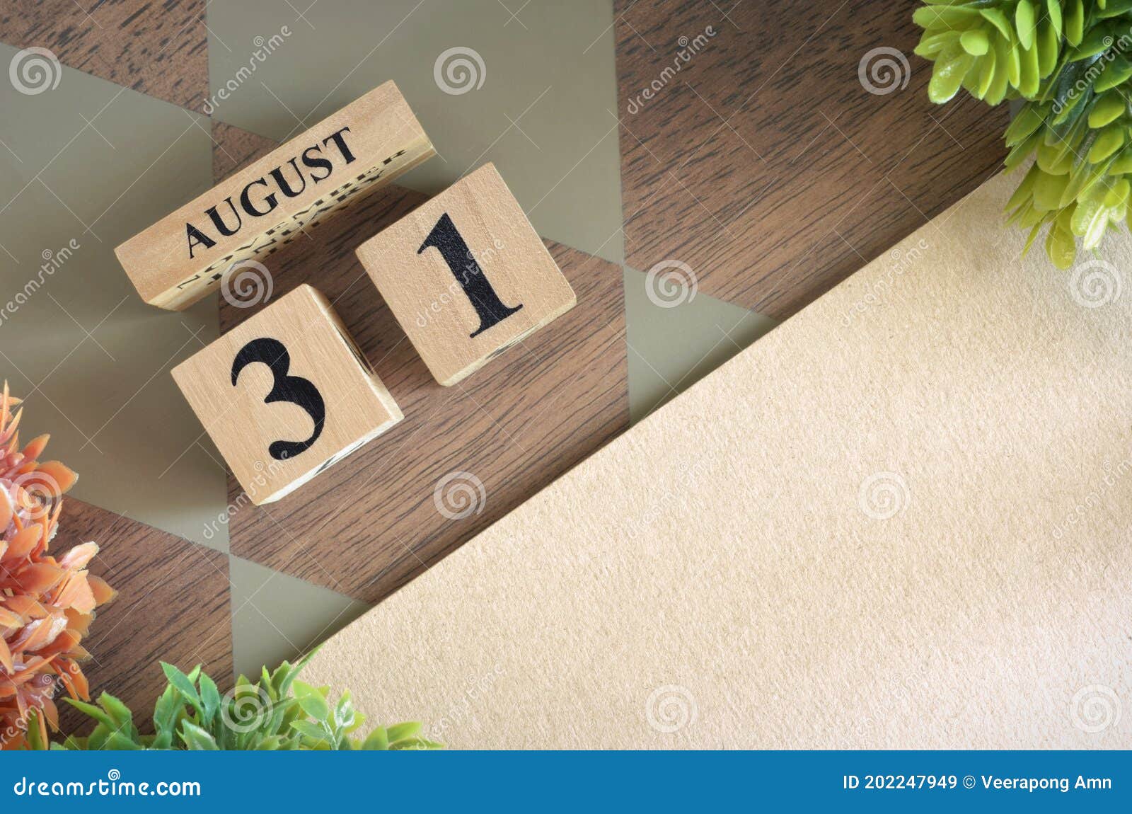 August 31, Date Design in Natural Concept. Stock Image - Image of ...