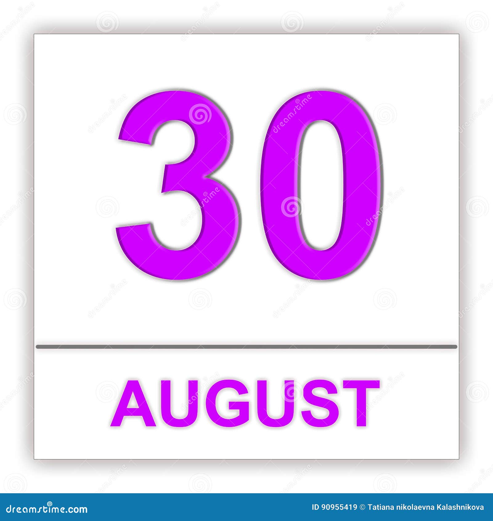 August 30. Day on the Calendar Stock Image - Image of august, diary ...