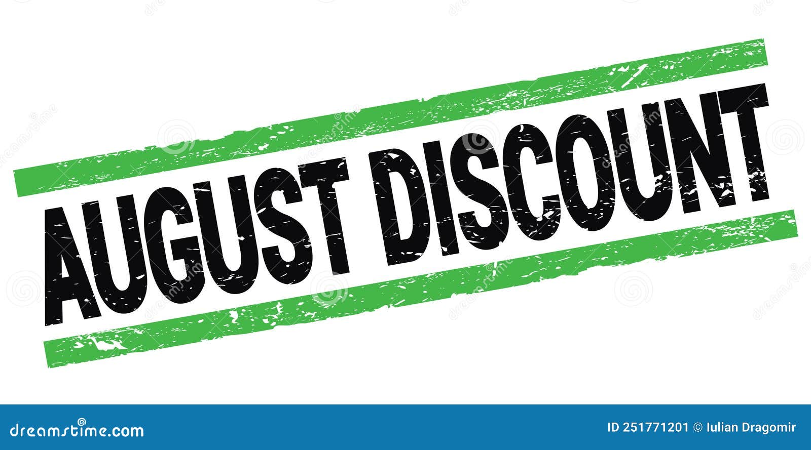 AUGUST DISCOUNT Text on Black-green Rectangle Stamp Sign Stock ...