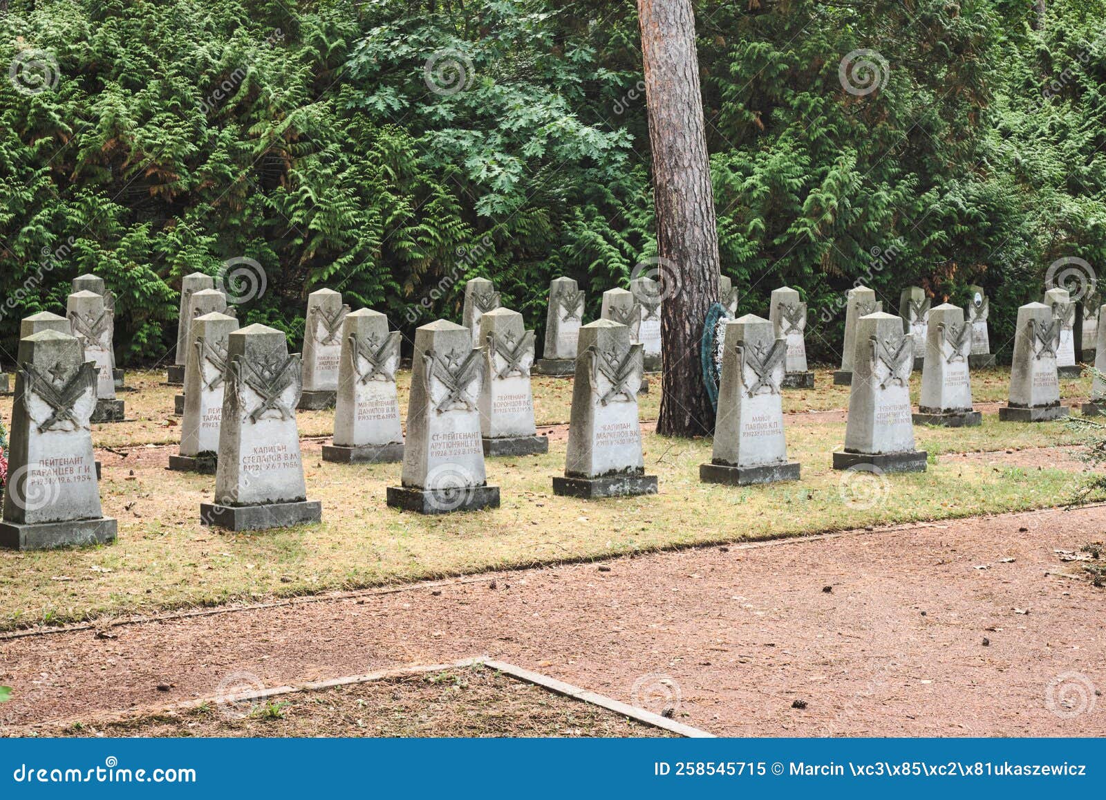 21 August 2022, Dresden, Germany. the Soviet Garrison Cemetery ...