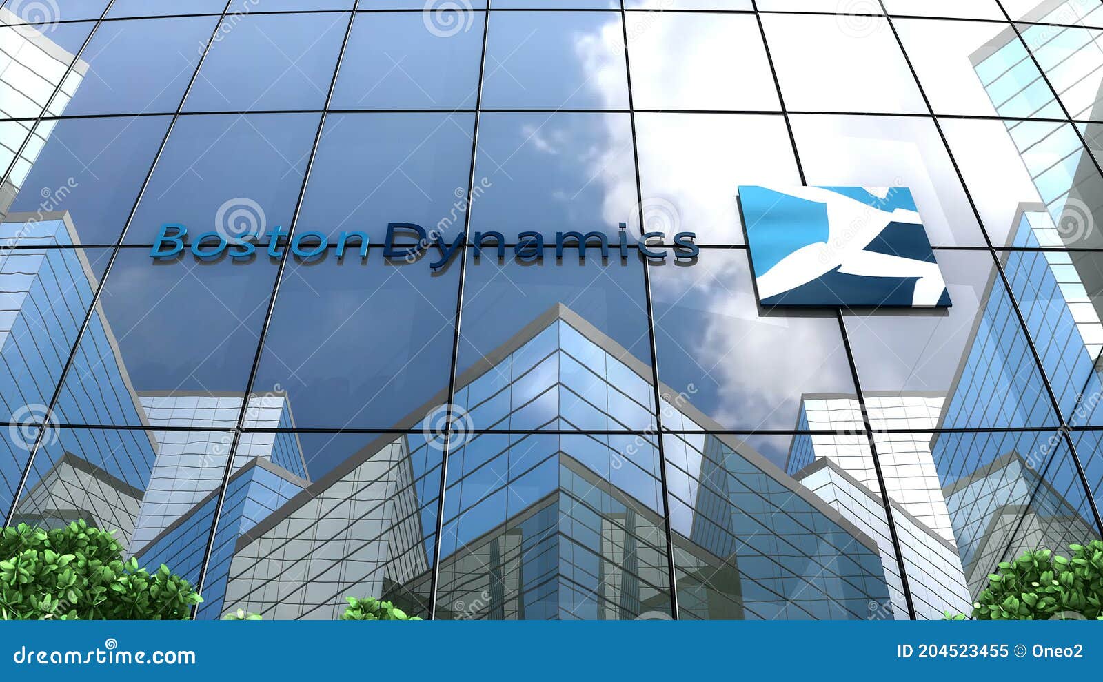 August 2019, Editorial Use only, 3D Animation, Boston Dynamics Logo on ...