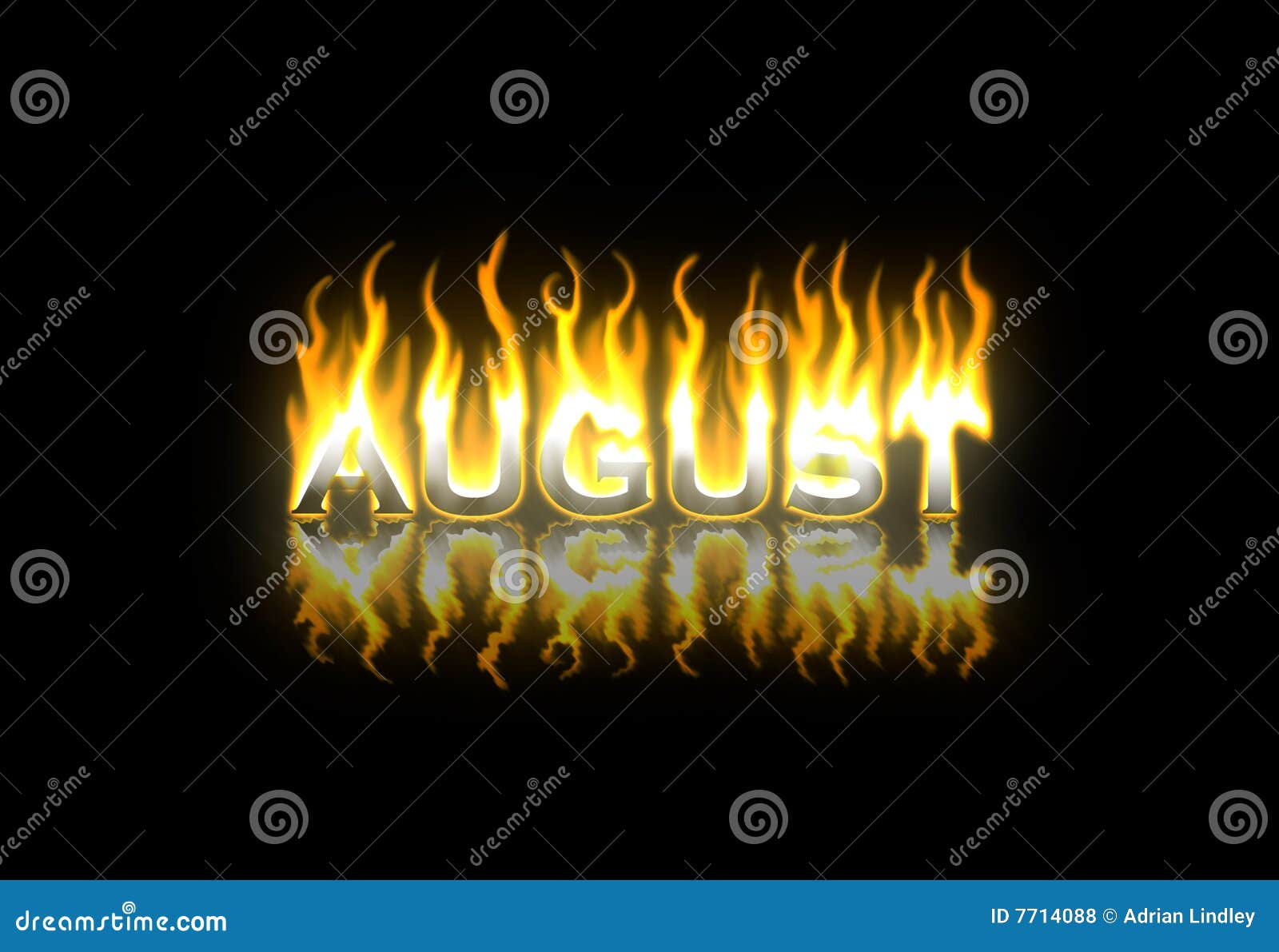 August On Fire Stock Photography | CartoonDealer.com #7714088