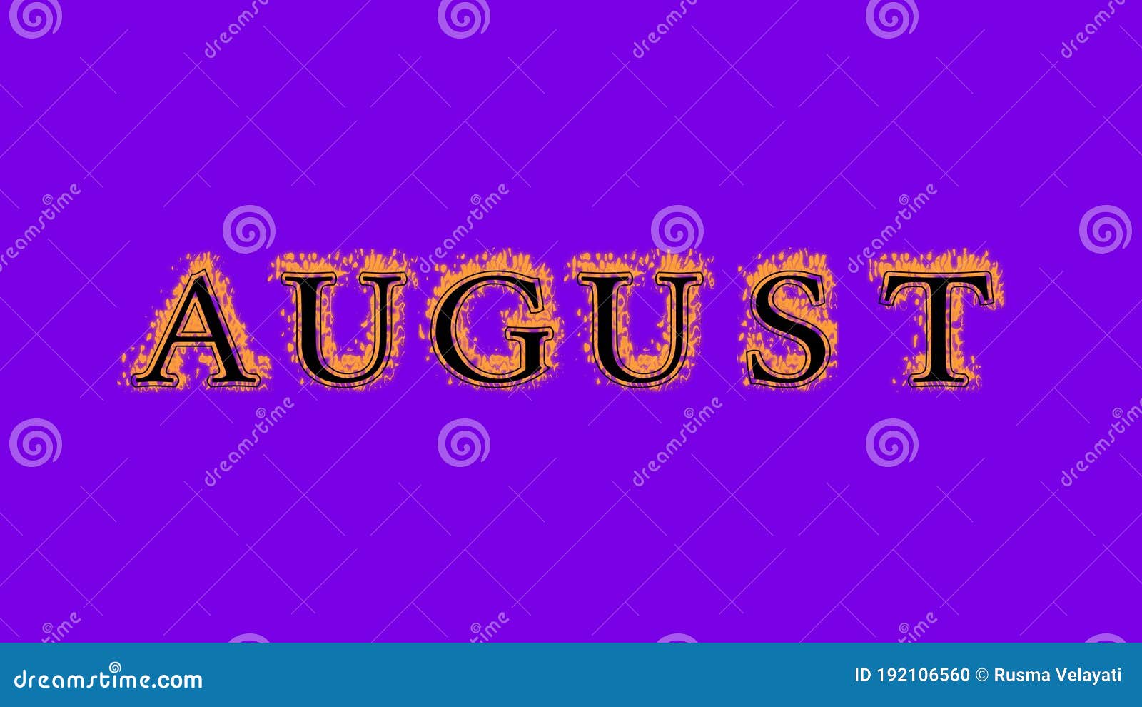 August On Fire Stock Photography | CartoonDealer.com #7714088