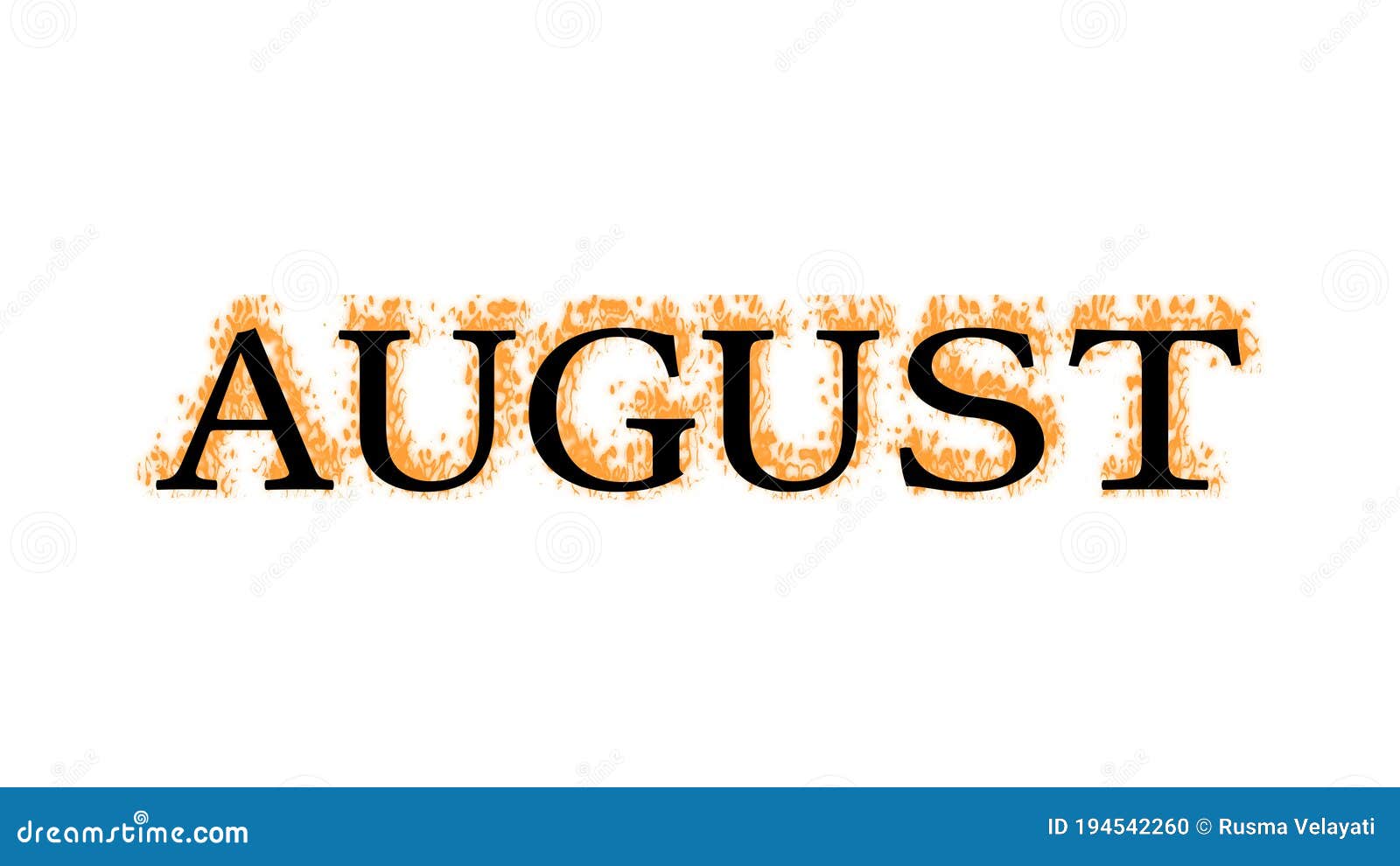 August On Fire Stock Photography | CartoonDealer.com #7714088