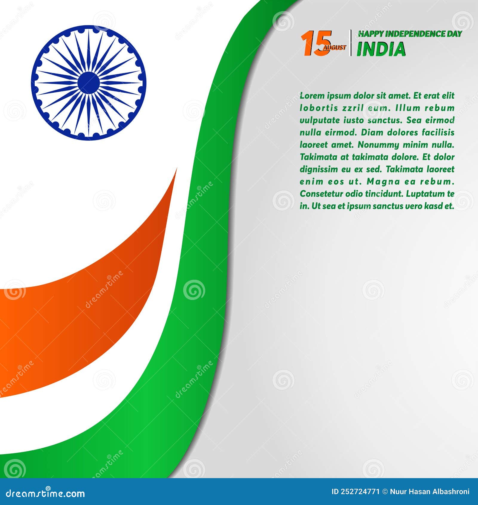 15 August, Happy Independence Day Republic of India, Background Design ...