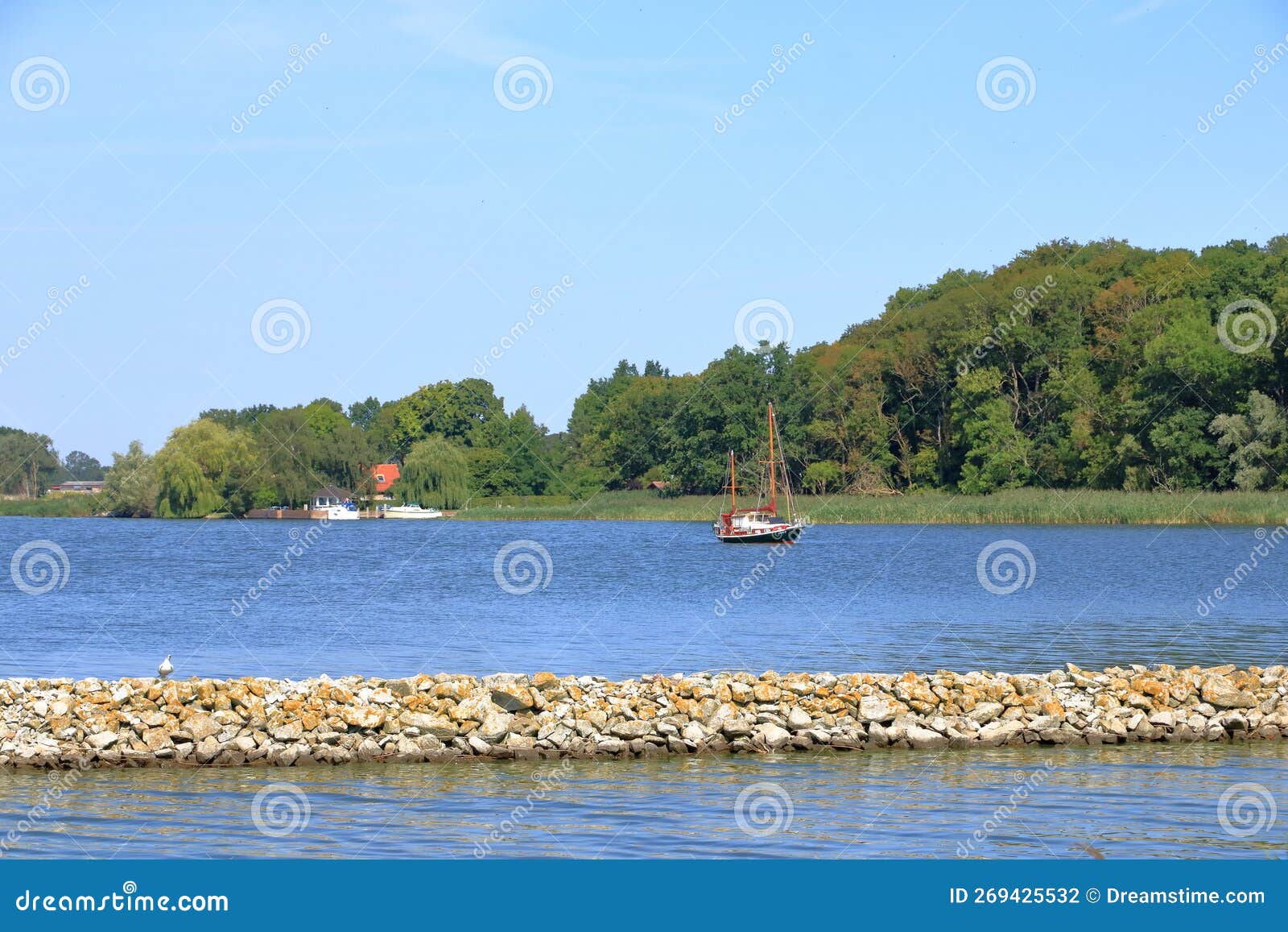 August 14 2022 - Karnin, Usedom, Germany: Tranquil Hustle and Bustle in ...