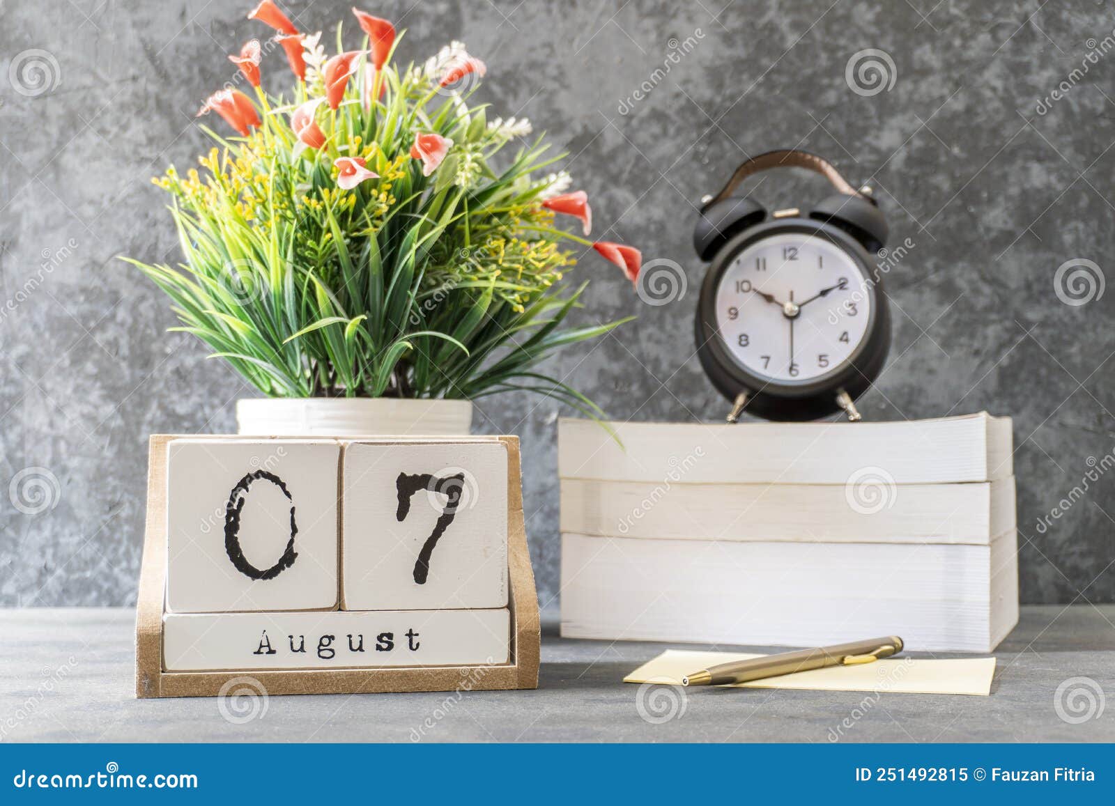 August Month Date Calendar Concept. Stock Image - Image of design ...