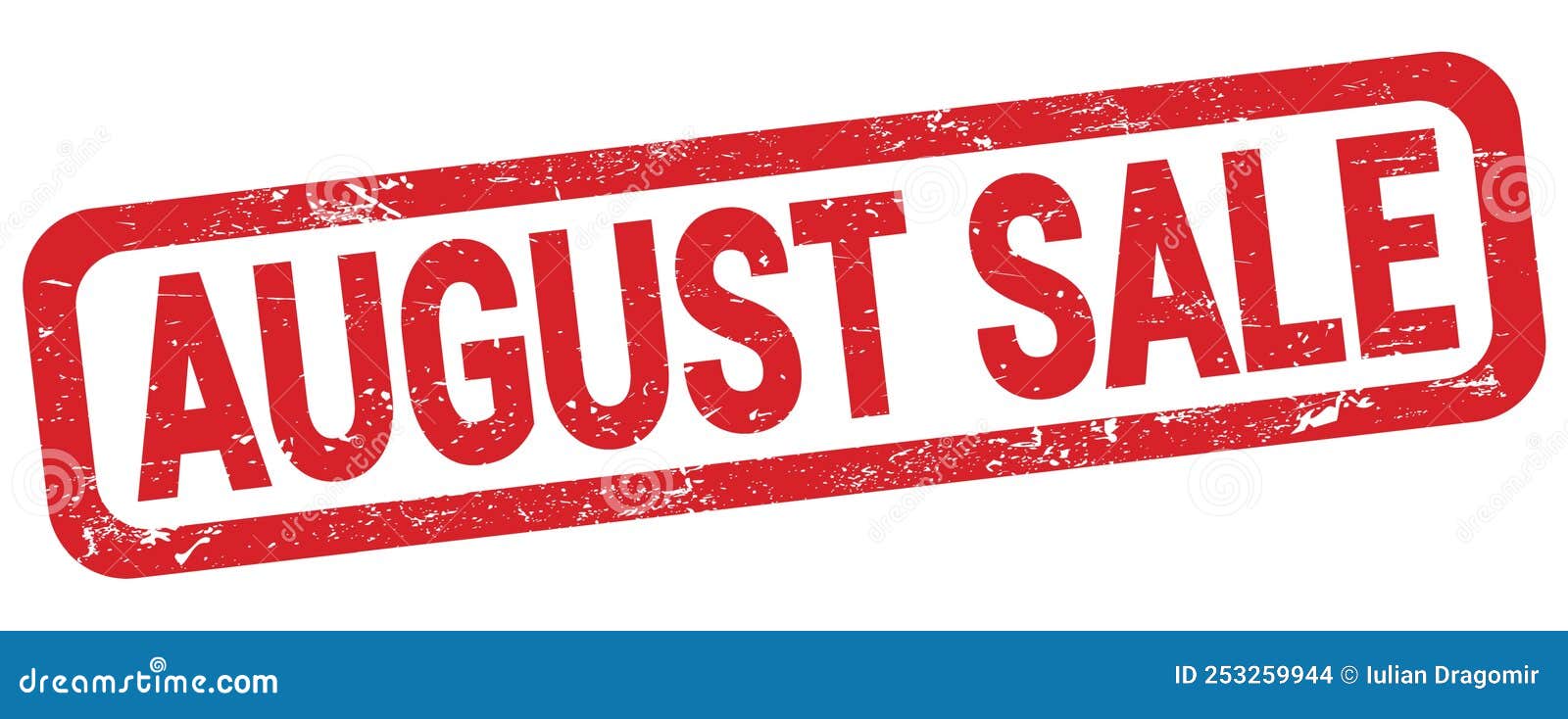 AUGUST SALE Text Written on Red Rectangle Stamp Stock Illustration ...