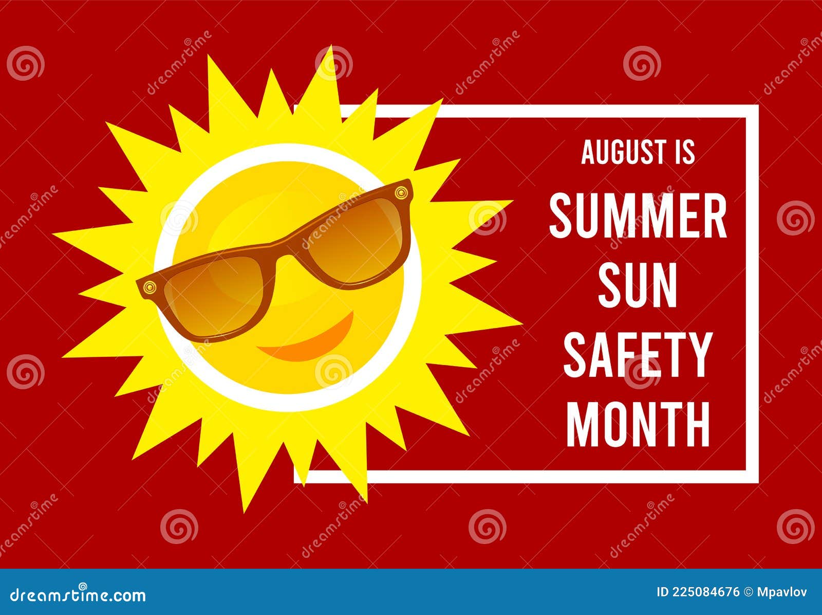 Summer Safety Tips For Seniors Cartoon Vector