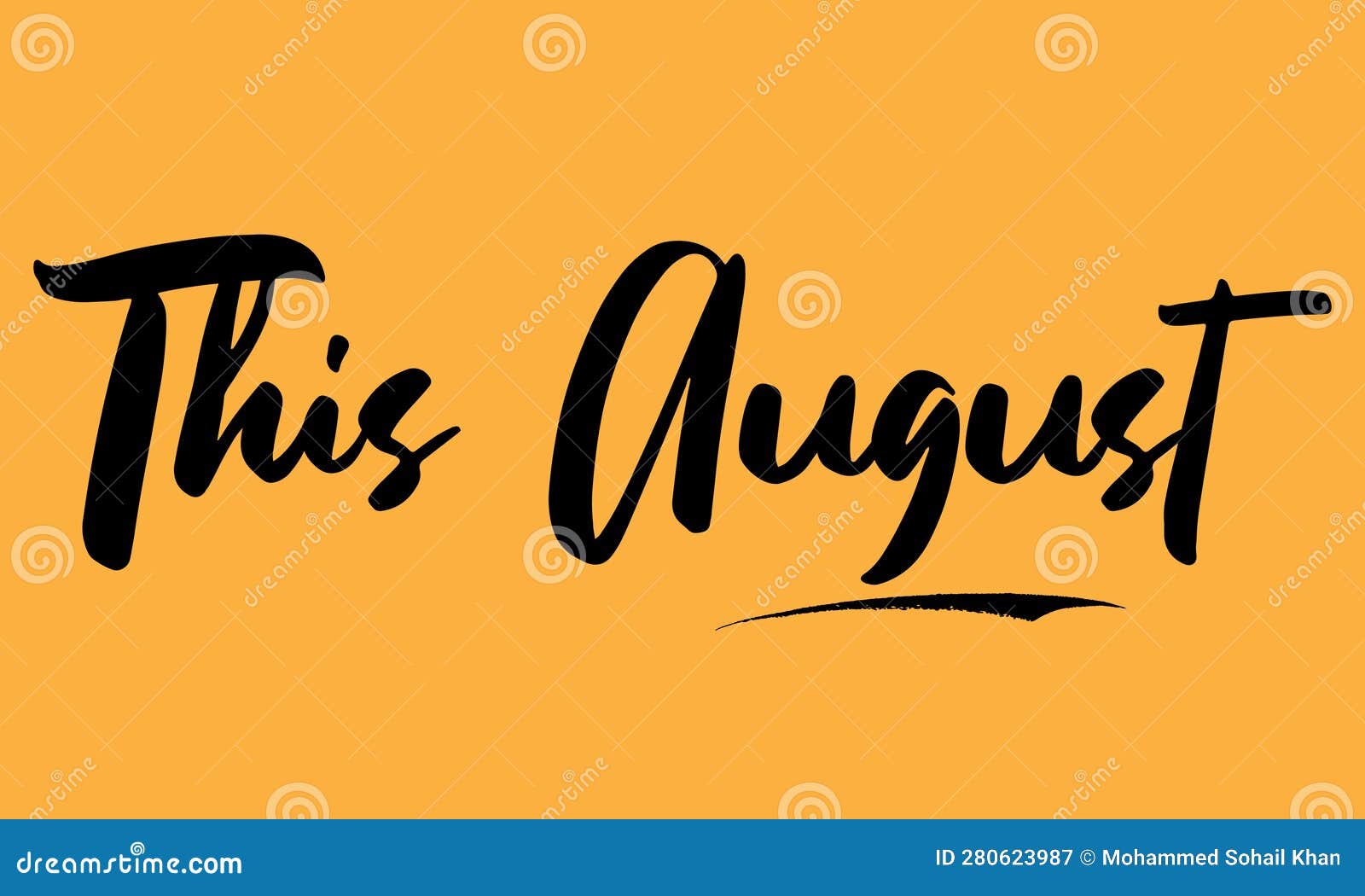 This August Typography Lettering Text Vector Design Quote Stock Vector ...