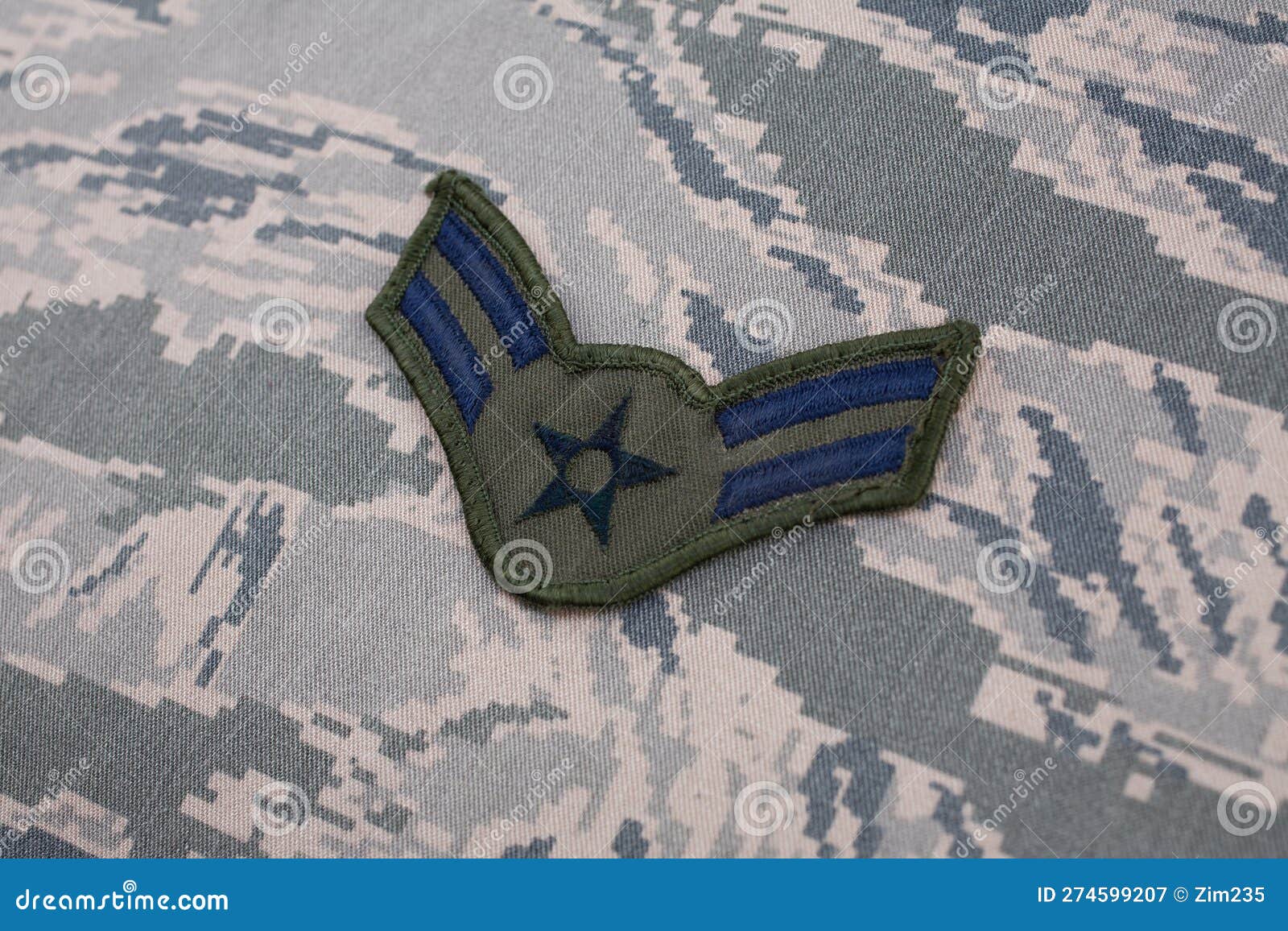 August 31, 2020. US AIR FORCE Airman First Class Rank Patch on Digital ...