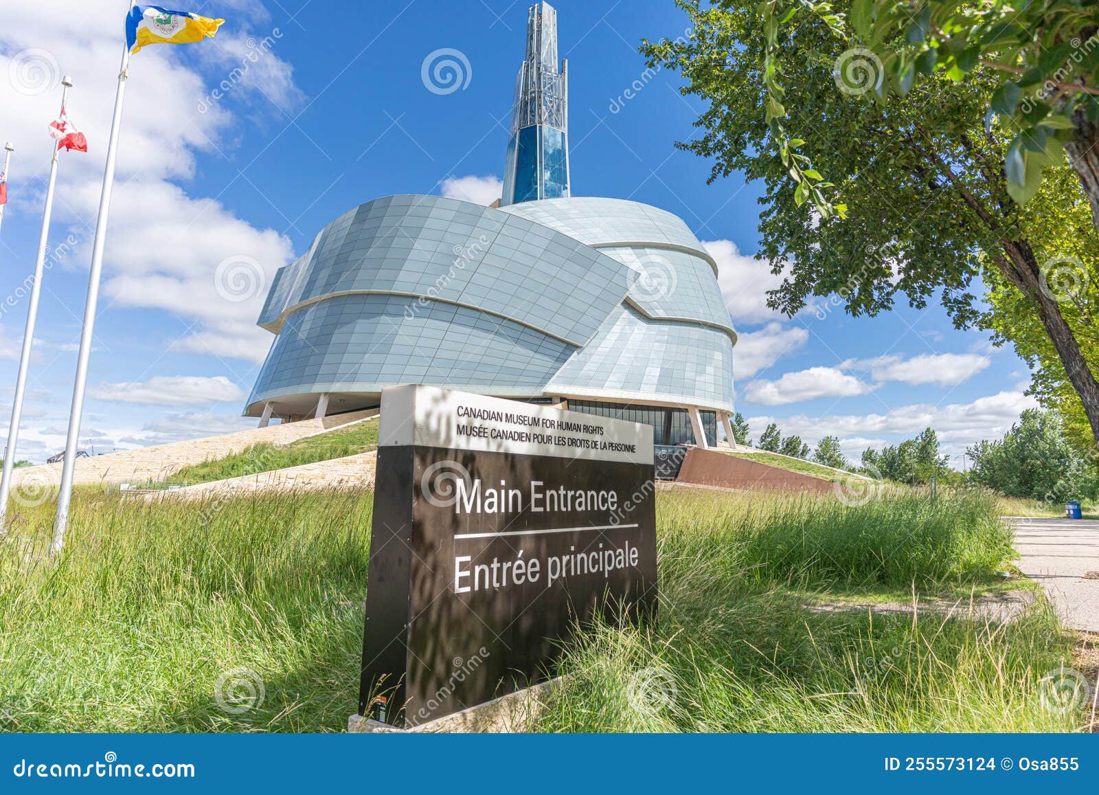 August 6 2022 - Winnipeg Manitoba Canada - the Museum of Human Rights ...