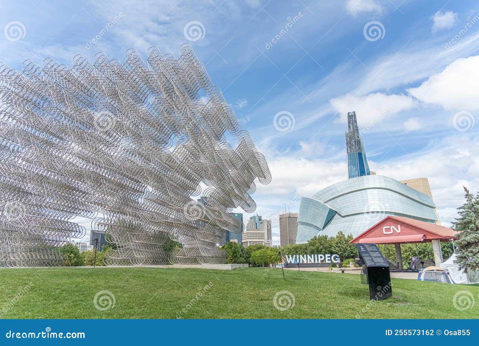 August 6 2022 - Winnipeg Manitoba Canada - the Museum of Human Rights ...