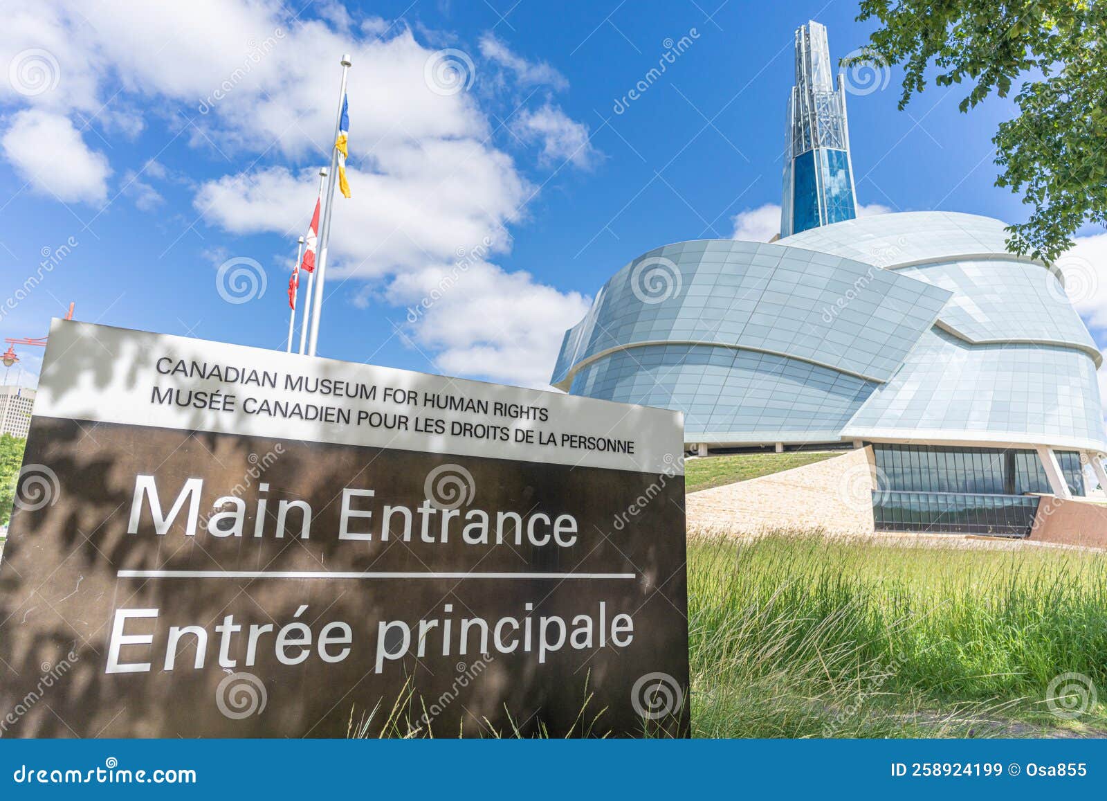 August 6 2022 - Winnipeg Manitoba Canada - the Museum of Human Rights ...