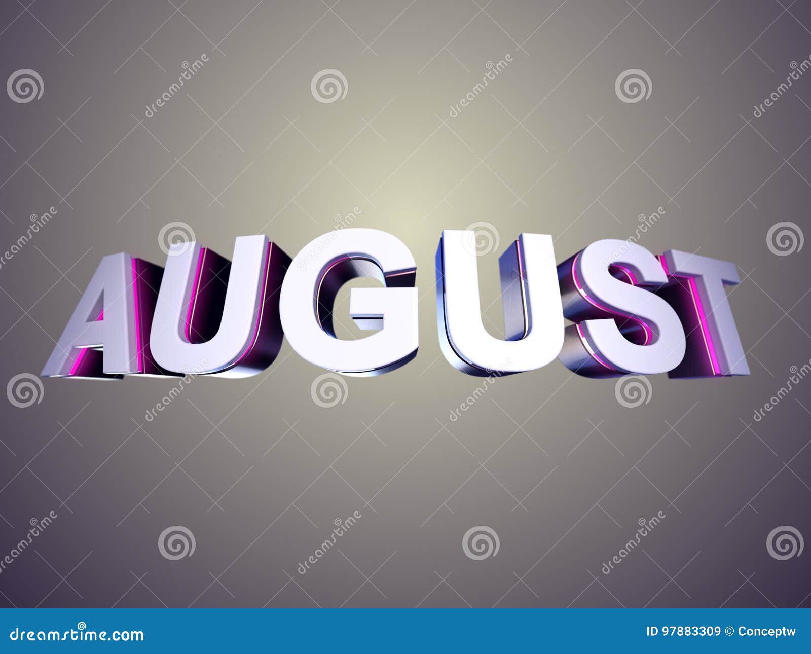 August Word Made Of Tropical And Exotic Fruits Royalty-Free Stock Image ...