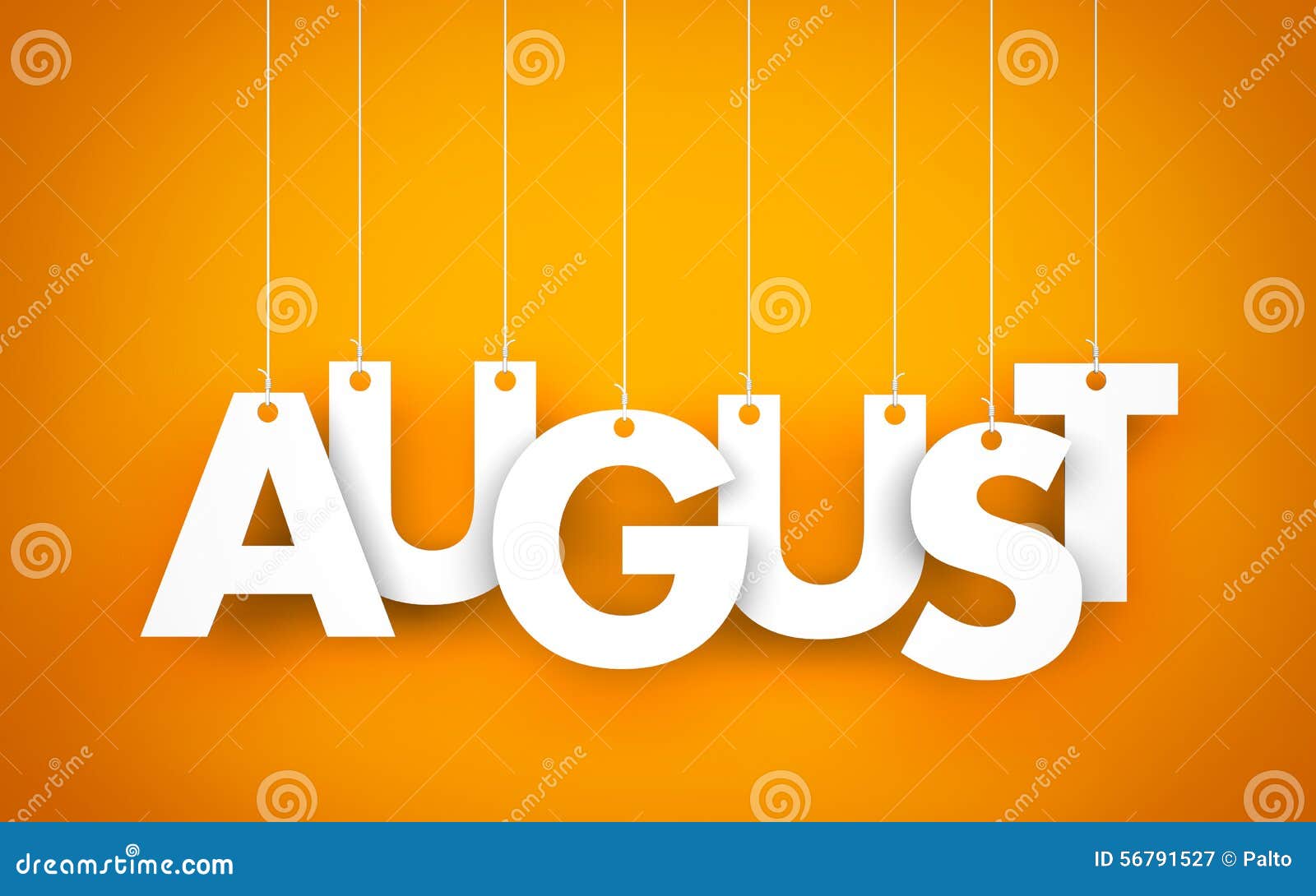 August stock illustration. Illustration of reminder, business - 56791527