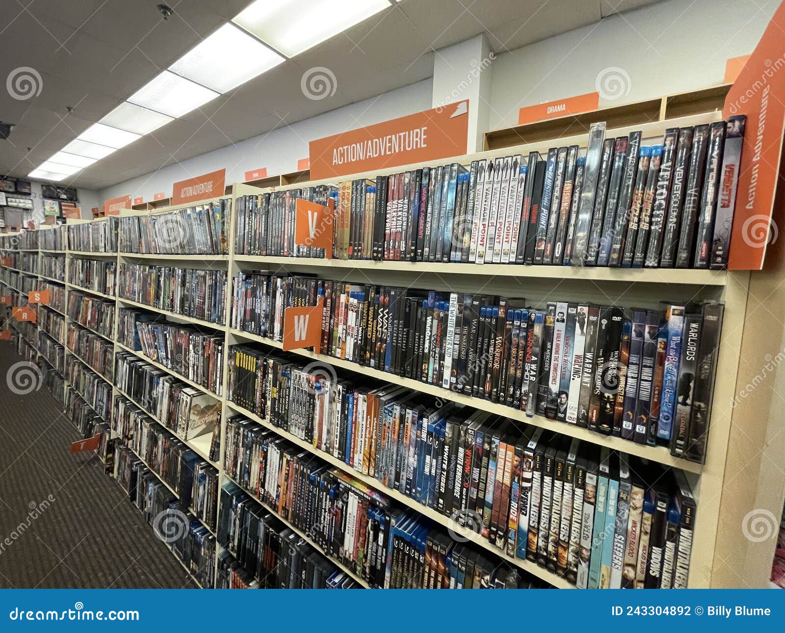 2nd And Charles Vintage Retail Super Store Interior Action Dvd Section