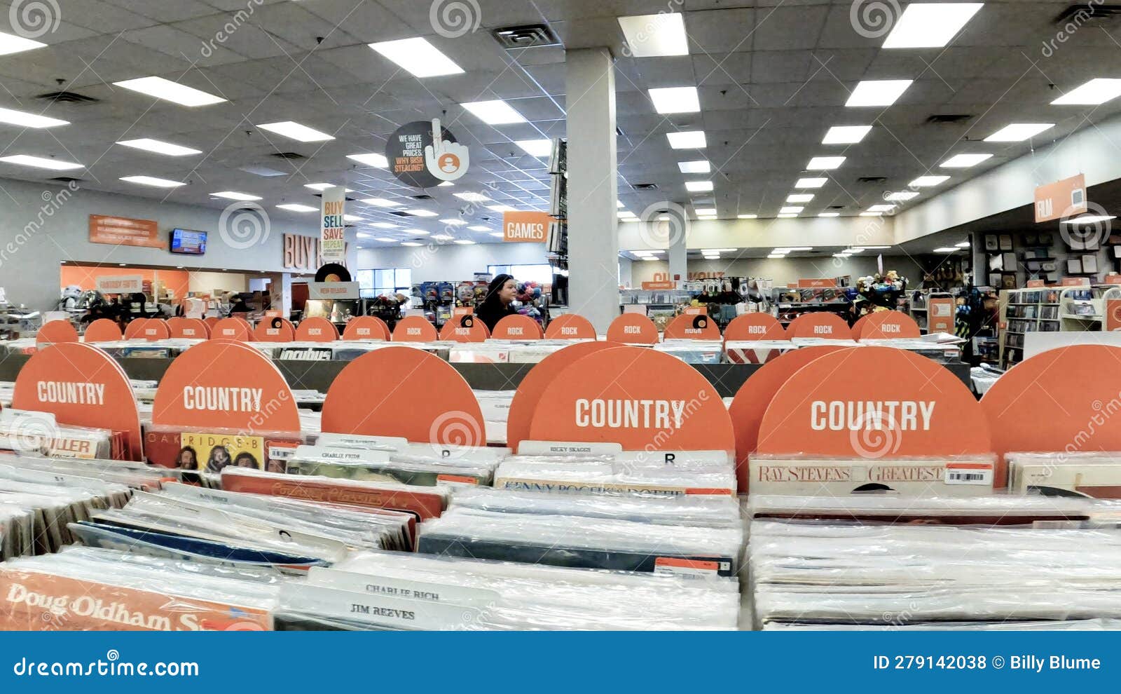 Second And Charles Retail Book Store Interior Albums Editorial Stock