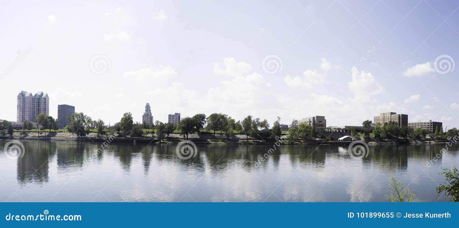Augusta Georgia Skyline stock image. Image of blue, river - 101899655