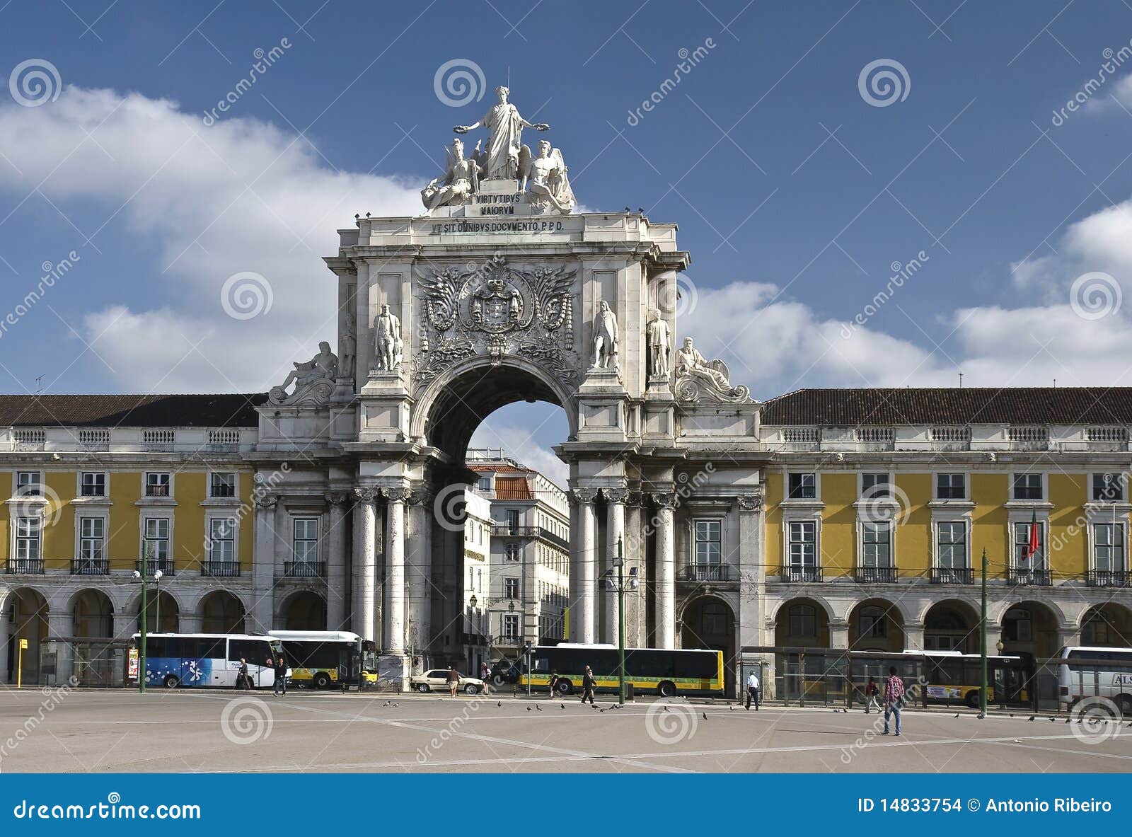 Augusta Street Arch stock photo. Image of lamps, marble - 14833754
