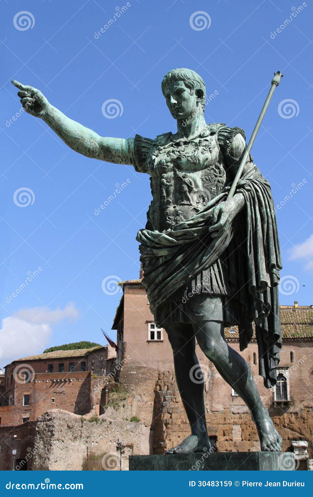 Augusto, Il Primo Imperatore Romano Immagine Stock - Immagine di ...