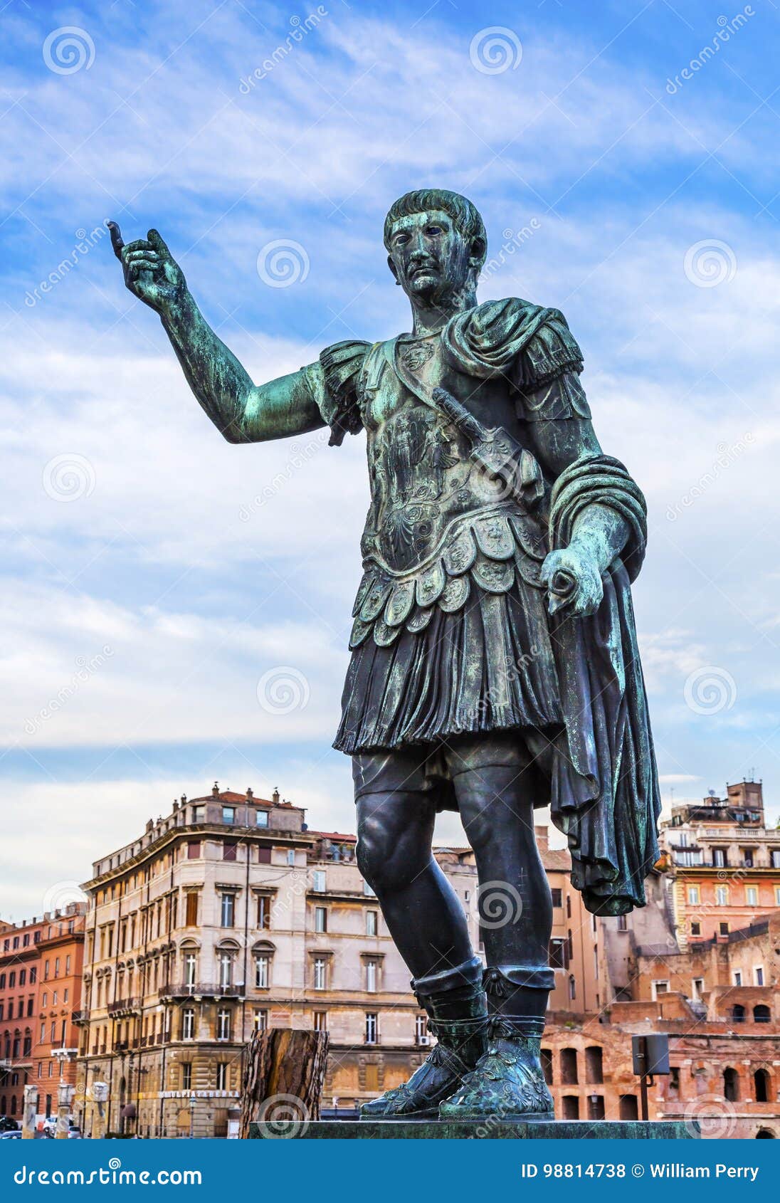Augustus Caesar Statue Buildings Rome Italy Foto de archivo - Imagen de ...