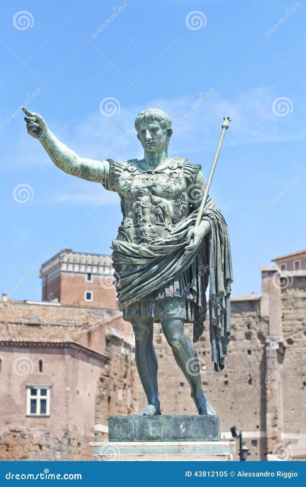 Augustus: the emperor stock image. Image of bronze, europe - 43812105