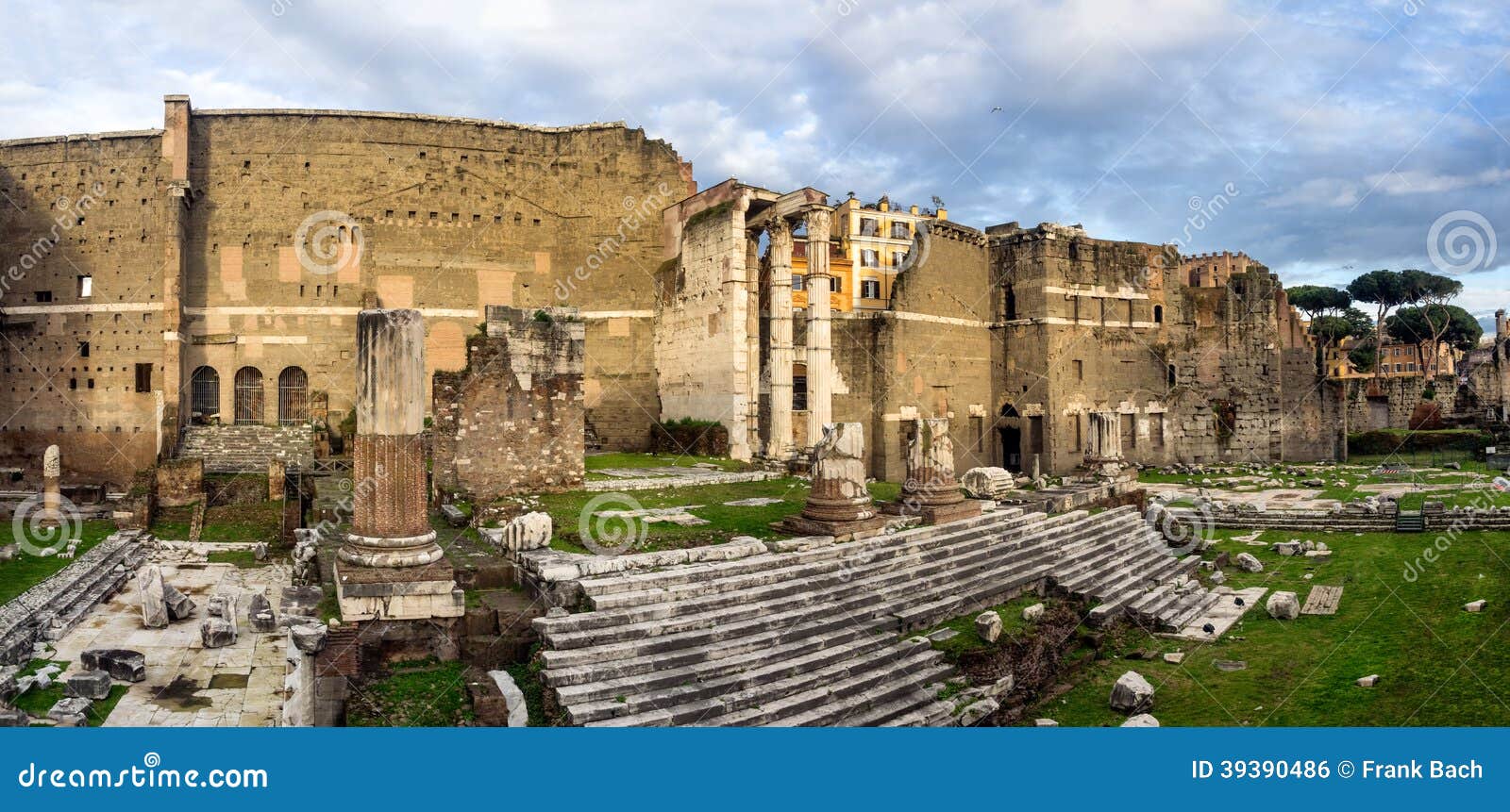 Augustus-Forum in Rom, Italien Stockfoto - Bild von geschichte ...