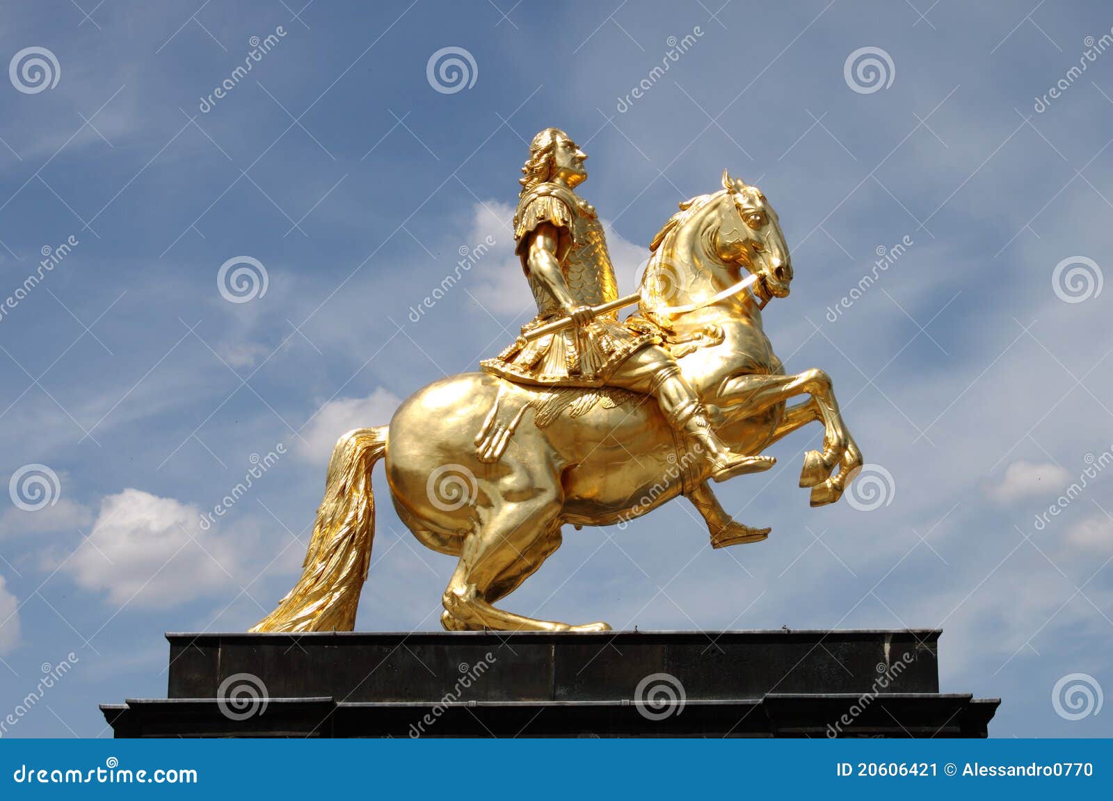 Augustus II the Strong Statue Stock Image - Image of german, famous ...