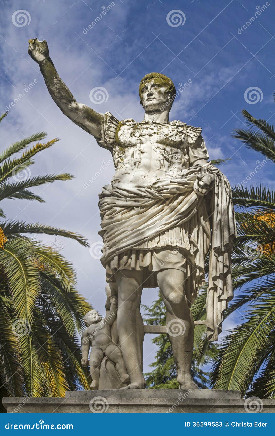 Augustus statue stock image. Image of blue, historical - 36599583