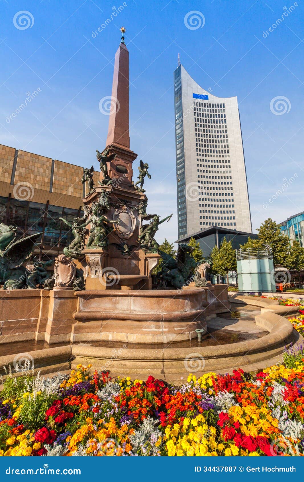 Augustusplatz, City of Leipzig Stock Image - Image of europe, building ...