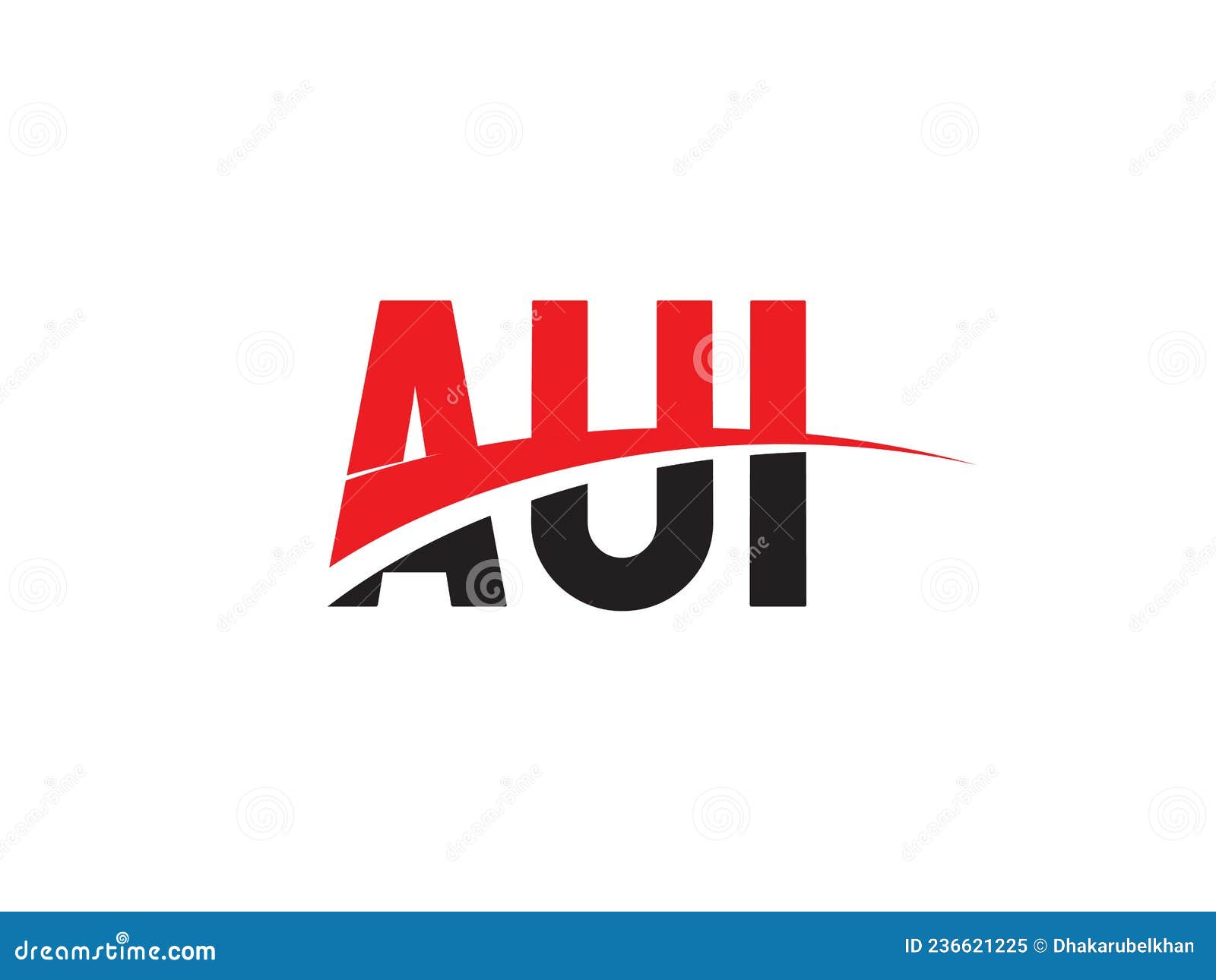 AUI Letter Initial Logo Design Vector Illustration Stock Vector ...