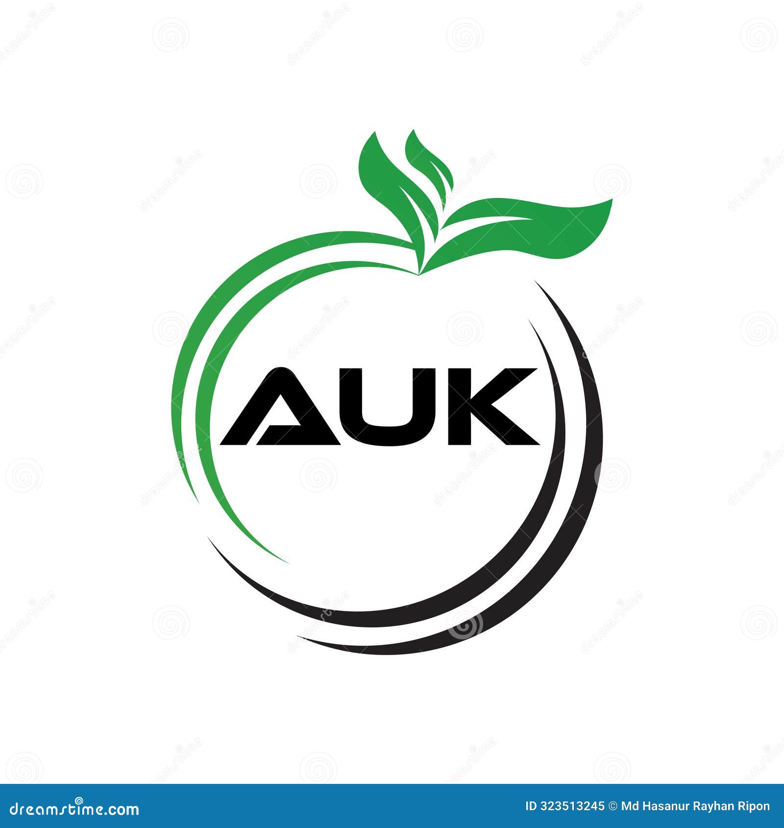 AUK Letter Logo Design. AUK Simple And Modern Monogram Logo. Abstract ...