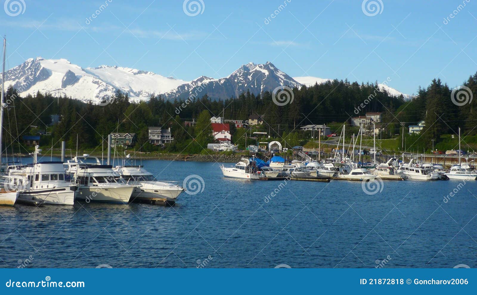 Auke Bay Harbor, Alaska stock photo. Image of vessels - 21872818