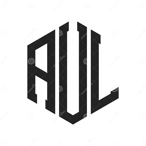 AUL Logo Design. Initial Letter AUL Monogram Logo Using Hexagon Shape ...